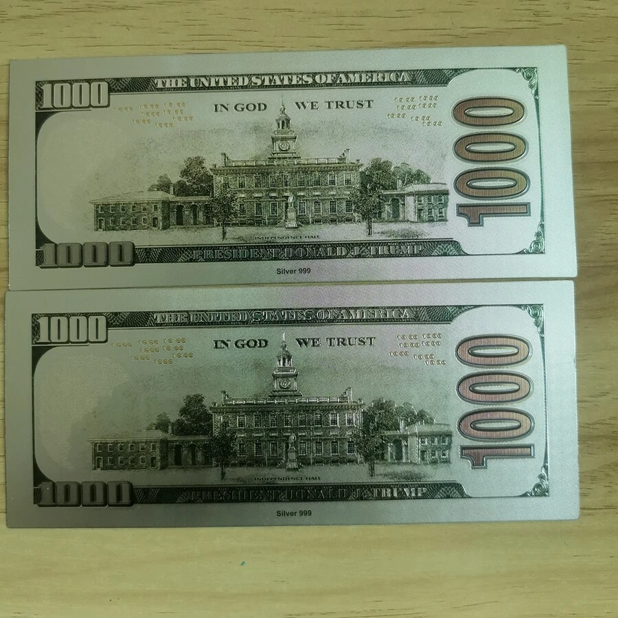 1000 Dollar Bill Back