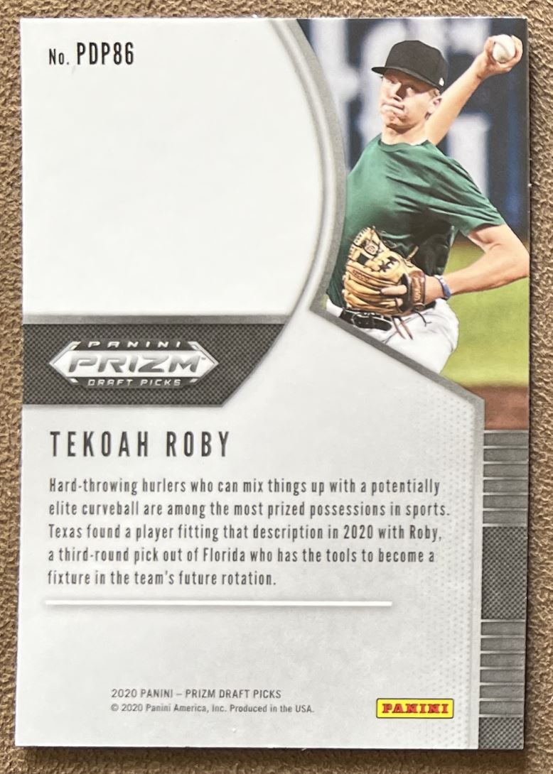 2020 Panini Prizm Draft Picks - #PDP86 Tekoah Roby (RC) for sale online ...