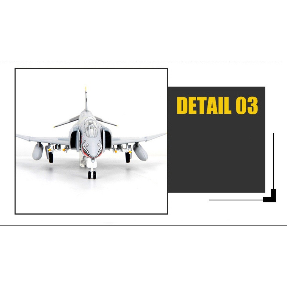 1/100 America F-4C Ghost Aircraft Fighter Model Military Plane ...