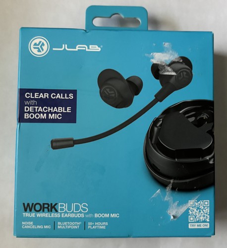 JLab Work Buds True Wireless Earbuds in-Ear Noise Cancelling Bluetooth ...