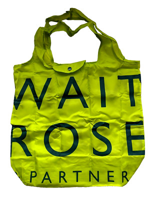Waitrose & Partner Lime Core Pouch Bag Reusable Shopping Tote Bag ...
