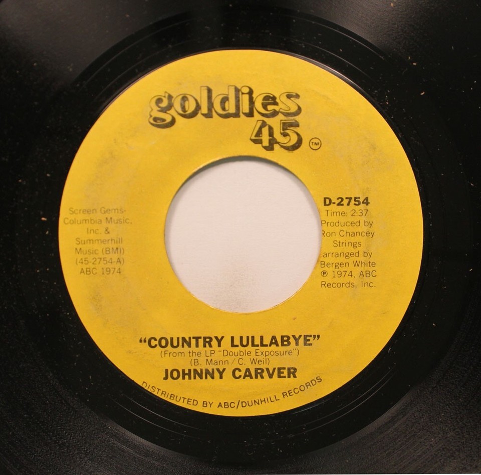Country 45 Johnny Carver - Don'T Tell / Country Lullaby On Abc/Dunhill ...