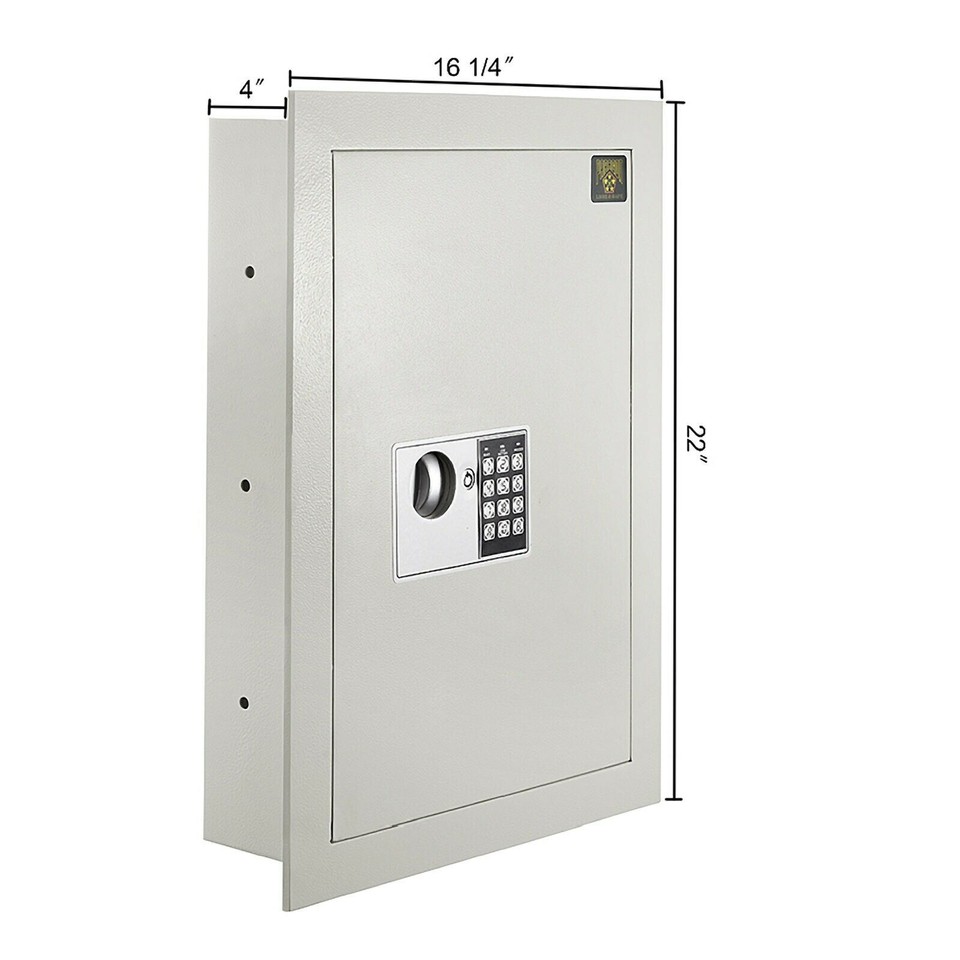 Flat Electronic Wall Safe .83 CF for Large Jewelry Security-Paragon ...