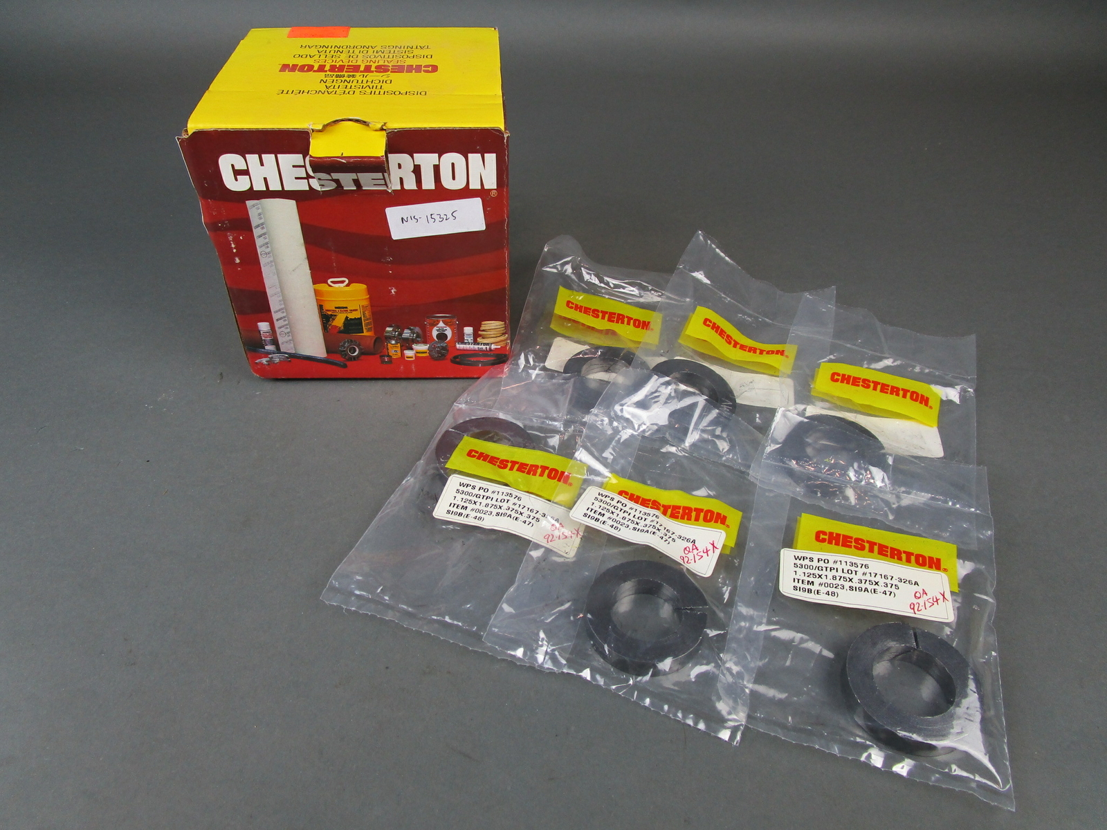 *Box of 6 Rings* Chesterton 1.125x1.875x.375x.375 Split Ring Seal ...