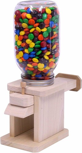 Amish-Made Jar Candy Dispenser - Great for M&M's, Peanuts, or Jelly ...