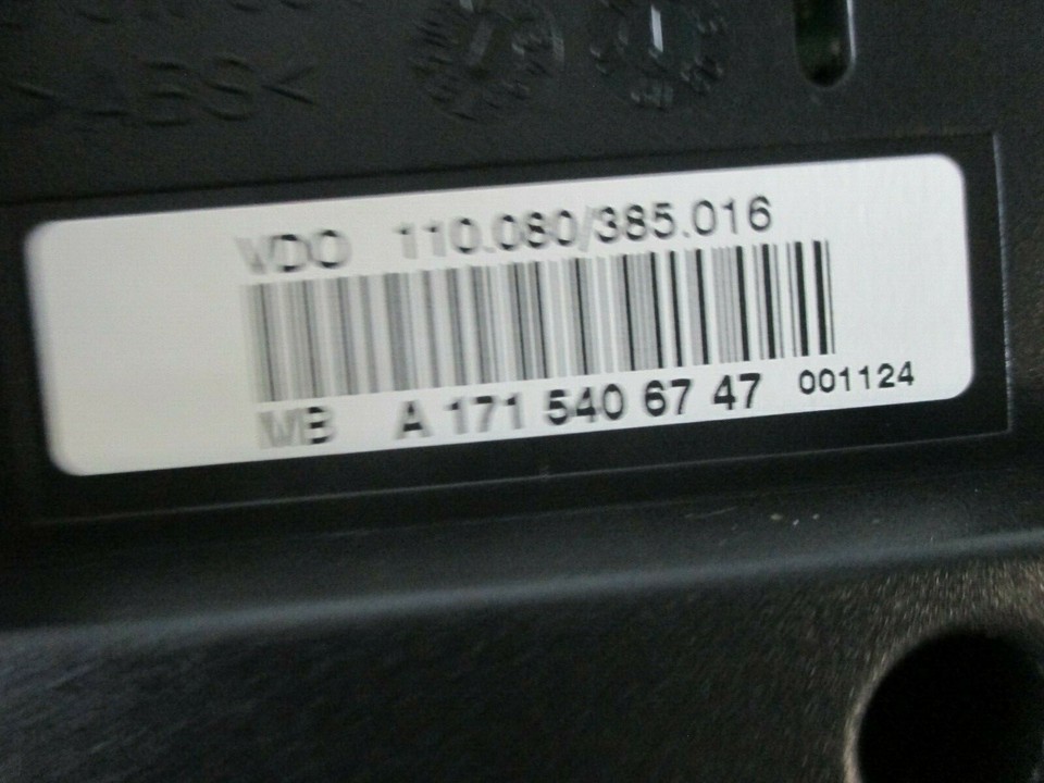 MERCEDES SLK R171 Convertible Ensemble Instrument 1715406747 24/20 | eBay