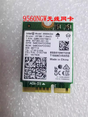Intel Dual Band AC 9560 9560NGW NGFF 1.73Gbps BT5.0 M.2 Card Wireless ...