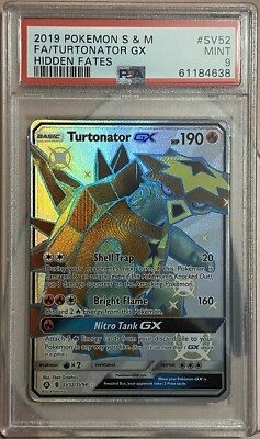 Turtonator GX Full Art Pokemon Hidden Fates Shiny Vault 2019 SV52/SV94 ...