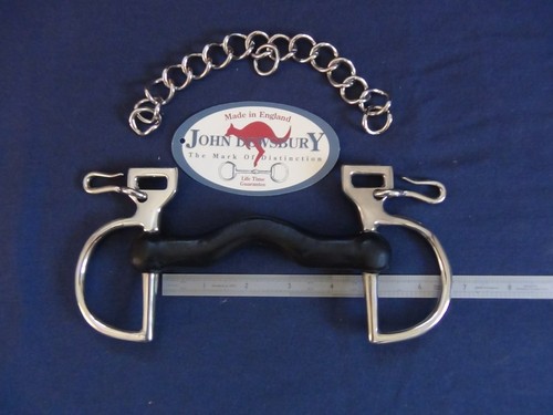 Genuine John Dewsbury Low Port Kimblewick Kangaroo/Rubber 4 1/2 ...