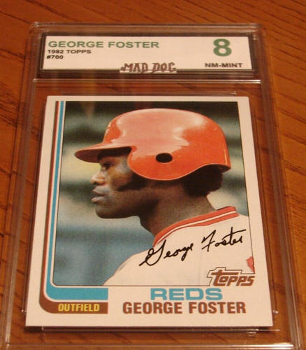 GEORGE FOSTER****1982 TOPPS----MINT 8****REDS----Set BREAK--#700----MAD ...