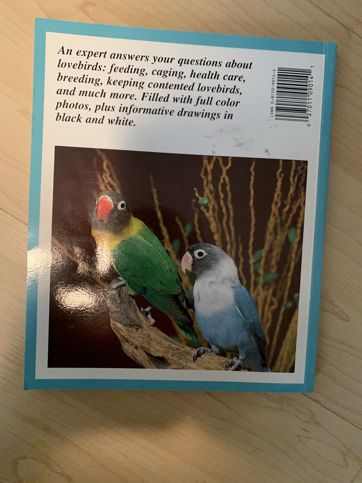 Lovebirds A Complete Manual-- PREOWNED Great Book!! | eBay