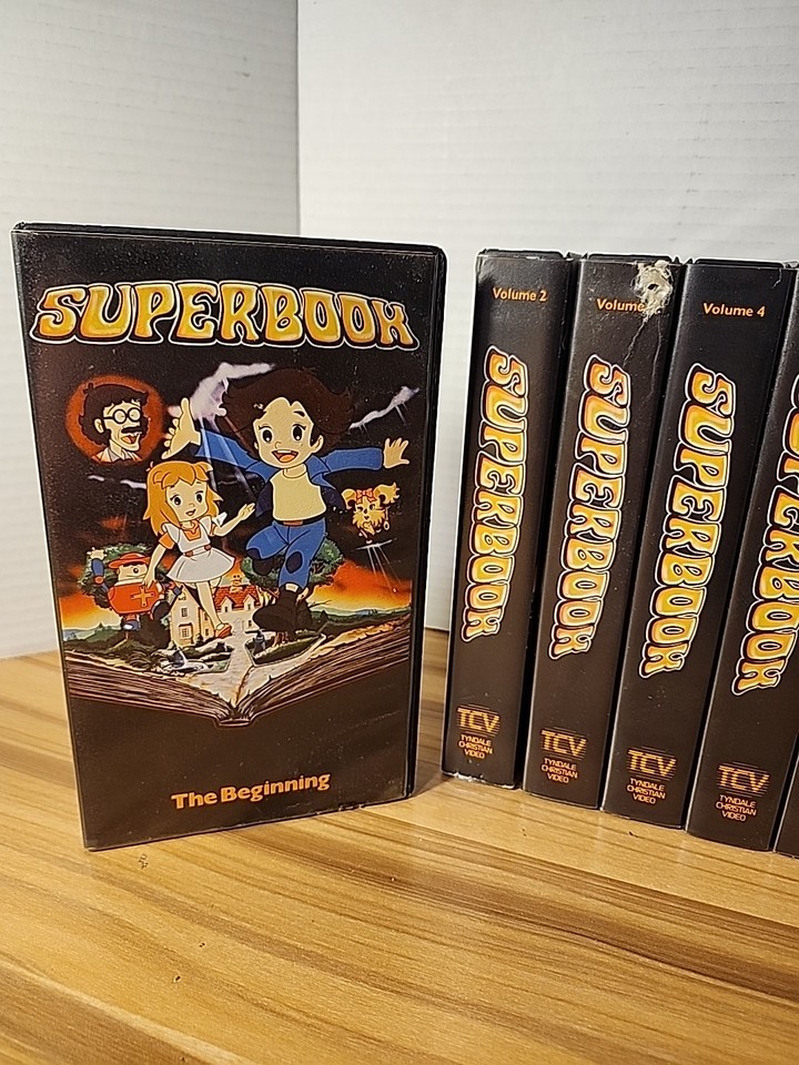 Superbook RARE VHS All 9 Volumes Clamshell Animated Bible Stories ...