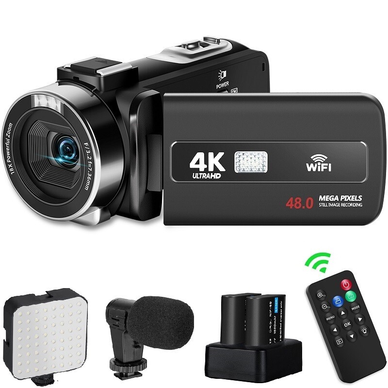 NBD Video Camera Camcorder 4K 48MP 60fps WiFi IR Night Vision Autofocus ...