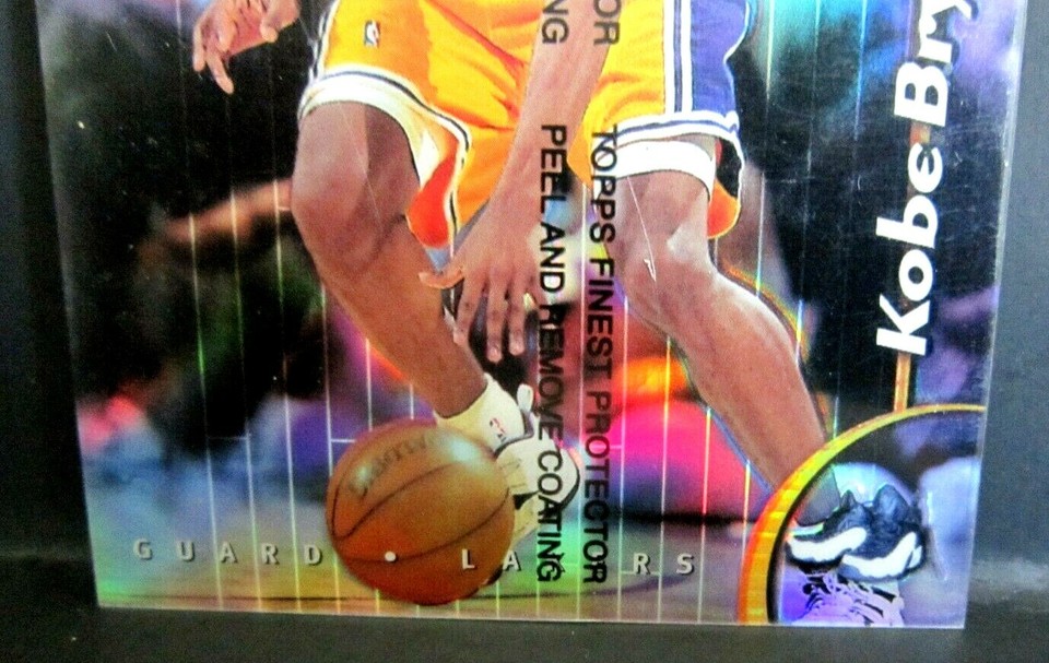 Kobe Bryant 1998-99 Finest 4.5"x3.25" REFRACTOR Card#10! Lakers G GOAT ...