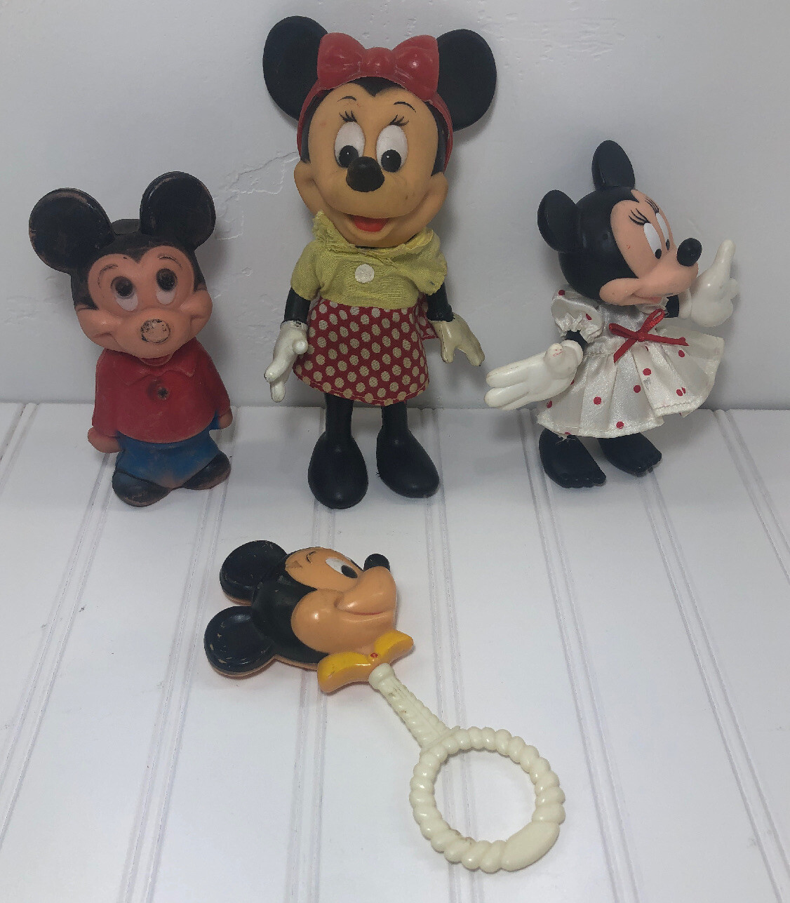 Vintage Mickey Minnie Mouse Toy Baby Rattle Lot | eBay