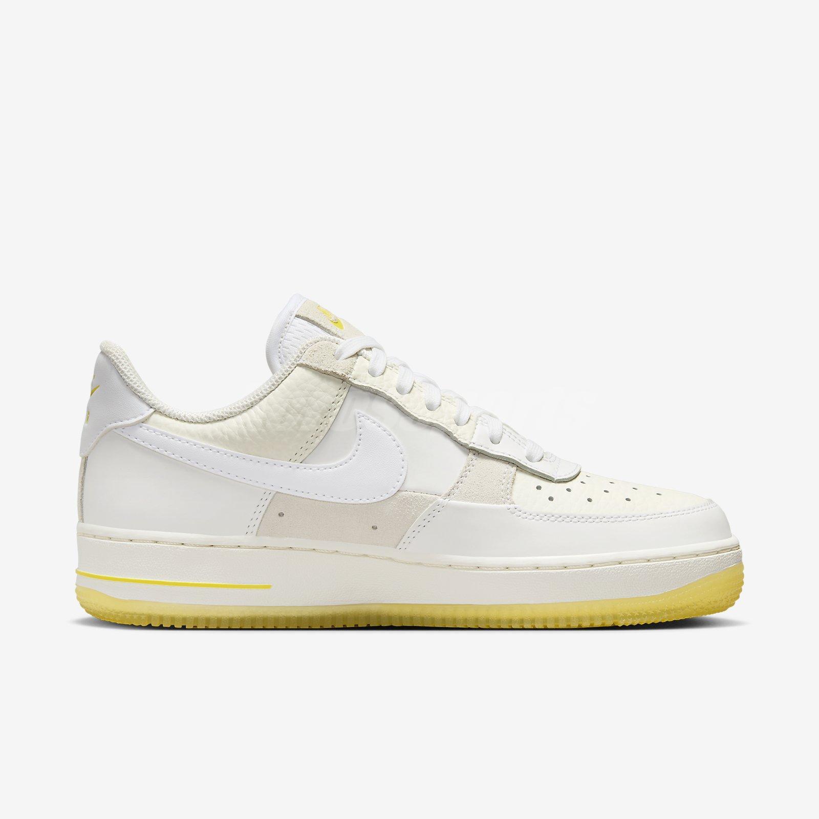 Nike Air Force 1 AF1 UV Reactive White Opti Yellow Women Casual Shoe ...