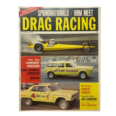 VTG Drag Racing Magazine September 1965 Chevy Cranksout Conversion No ...