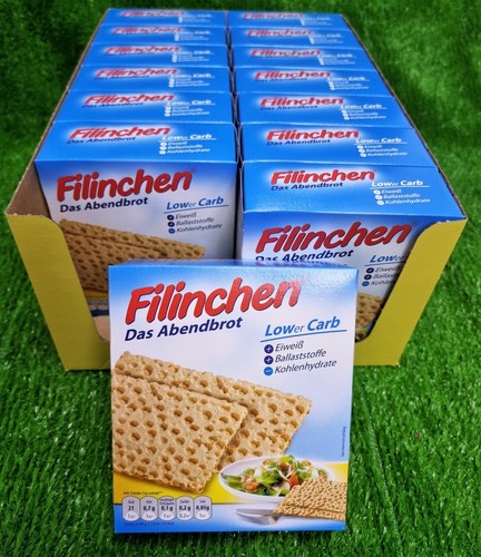 (20,36€/kg) 14x Filinchen Das ABENDBROT low carb Knäckebrot Sparaktion ...