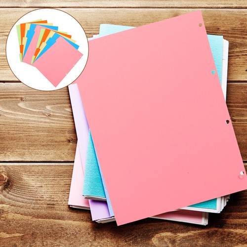 2 Sets Paginated Paper Book Colored Tab Divider Page Separators for ...