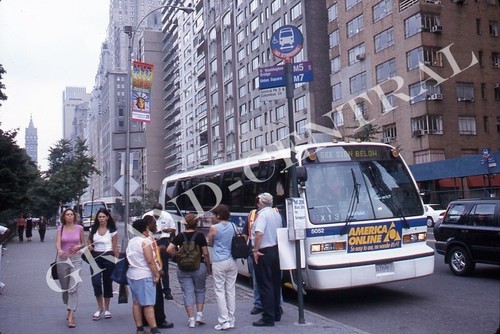 ORIGINAL 2000 NYCTA NEW YORK CITY BUS SLIDE RTS #5052 CENTRAL PK ...