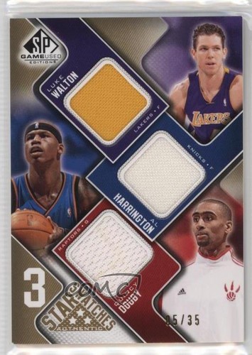 2009-10 SP Game Used - 3 Star Swatches Level 3 #3S-HWD Al Harrington ...