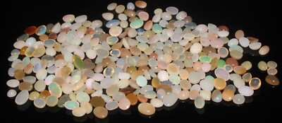 Natural Gemstone Ethiopian Welo Fire Opal Cabochon Mix size Mix color ...