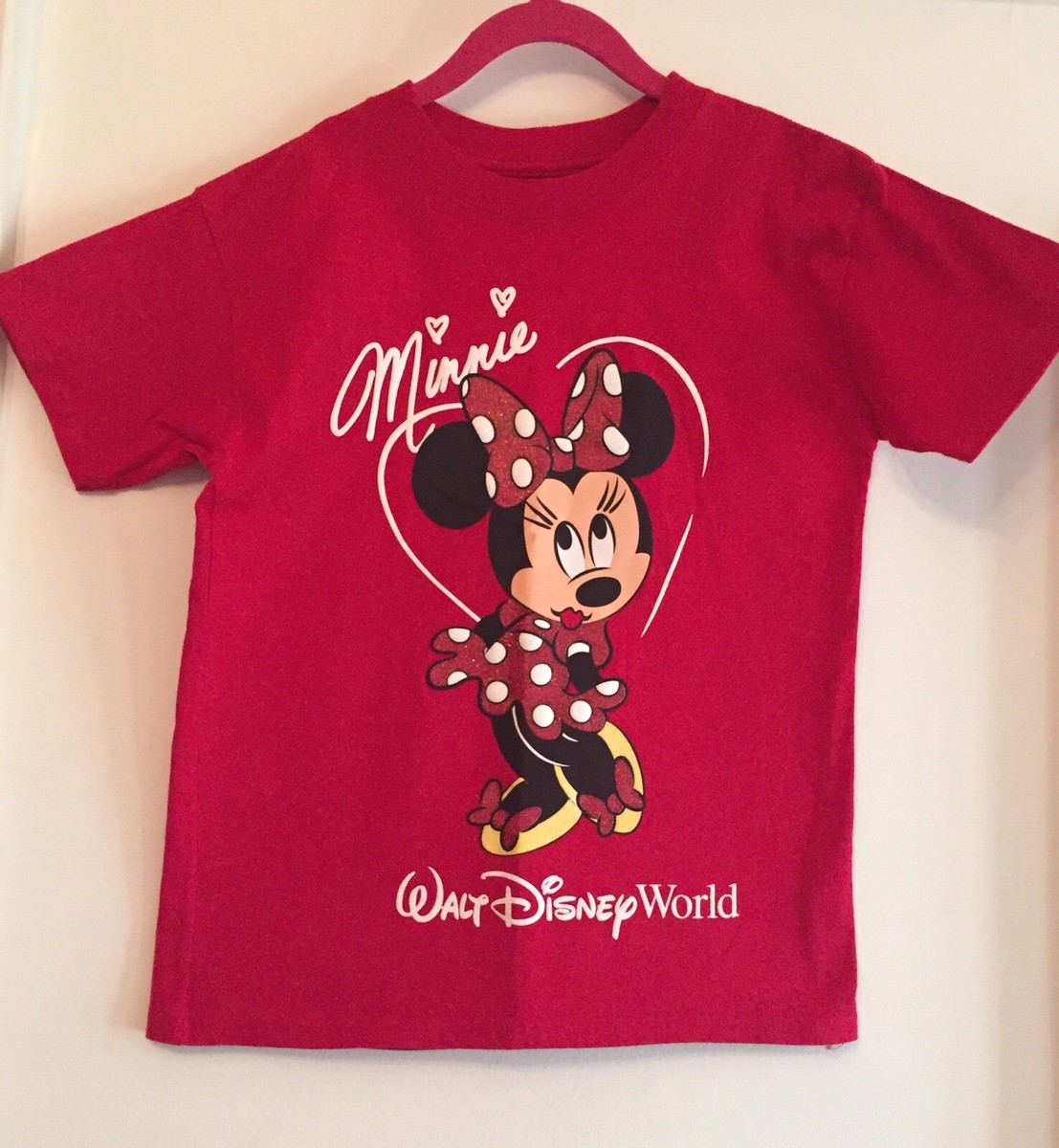 Minnie Shirt Disney Minnie Mouse's Red Polka Dot Bow Long Sleeve