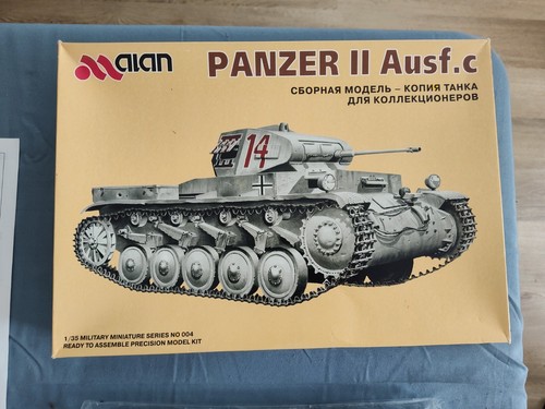 Alan Panzer II Ausf.C 1/35 Plastic Model Kit #004 Made In Russia for ...