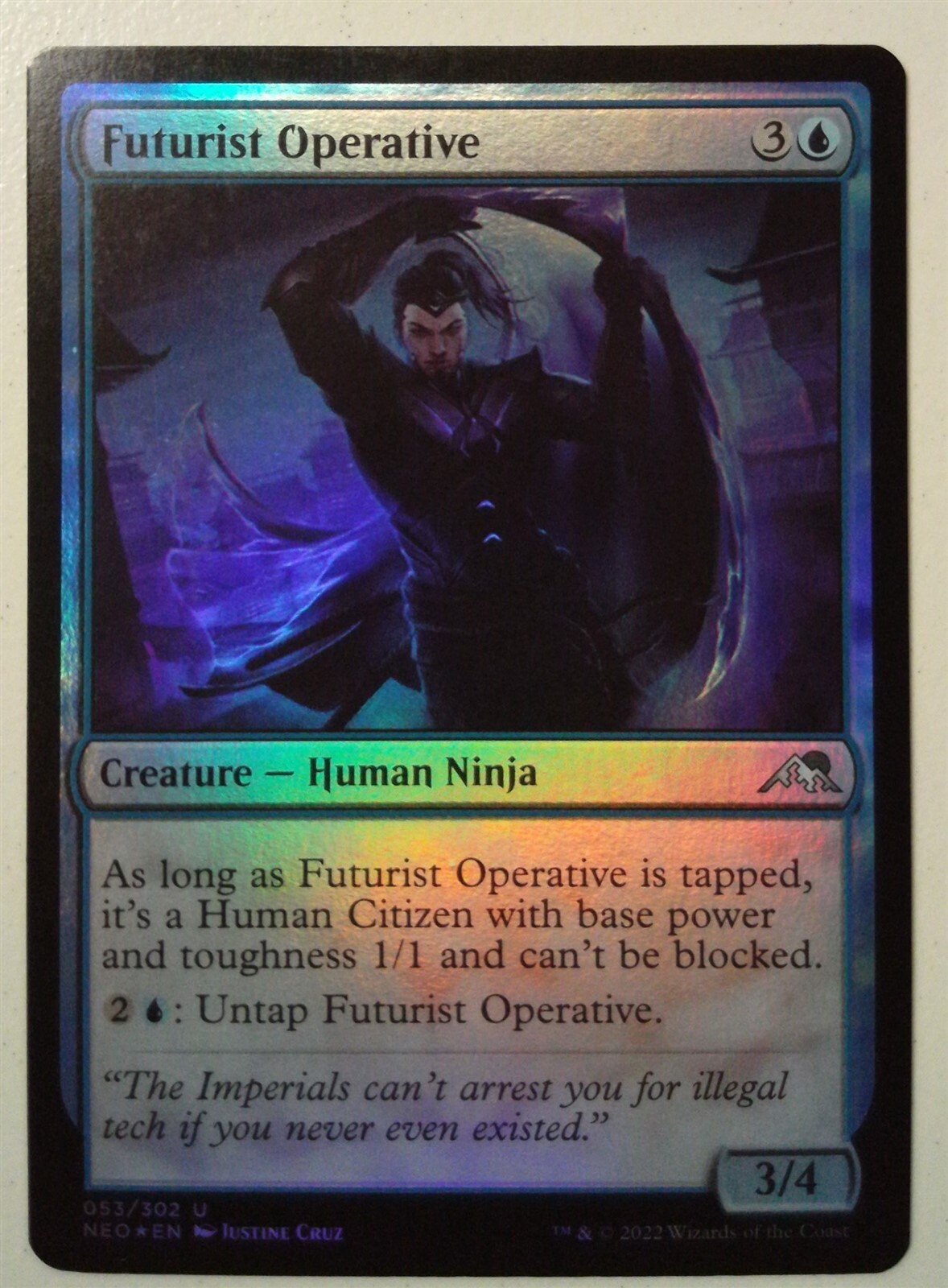 Futurist Operative *FOIL Uncommon* Magic MtG x1 Kamigawa Neon Dynasty ...