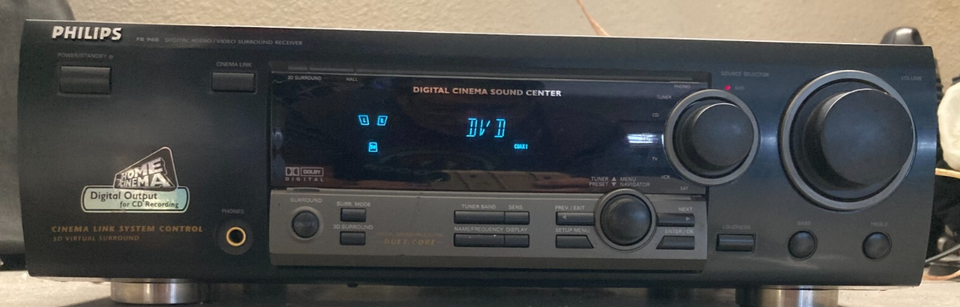 Philips FR968/17 Digital Audio/Video 100W 5.1-Ch Surround Stereo ...