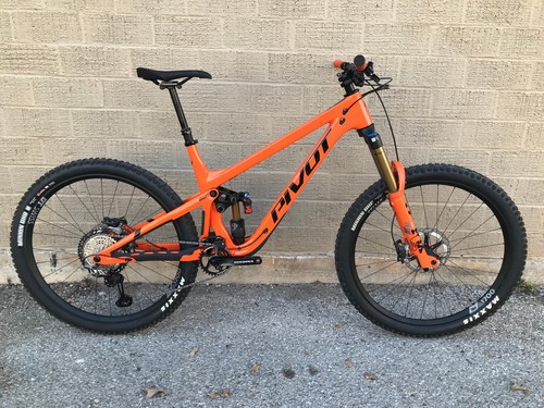 2023 NEW Pivot Firebird, Carbon, Pro XT/XTR, orange, 165mm/170mm, (XL ...
