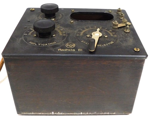 Vintage RCA RADIOLA III TYPE R1 Regenerative Receiver Radio not tested ...