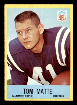 1967 Philadelphia Football #21 Tom Matte VG *e7 | eBay