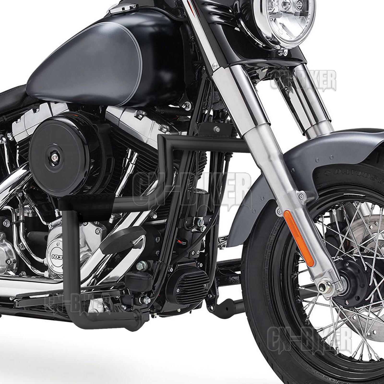 Engine Guard Highway Crash Bar For Harley Softail Deluxe Without ...