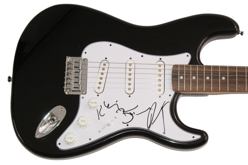 The Killers Autographed Signed Autograph Black Fender Guitar Brandon ...