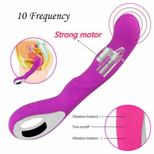 Rechargeable Rabbit Vibrator Sex Toys Women Dildo G Spot Multispeed