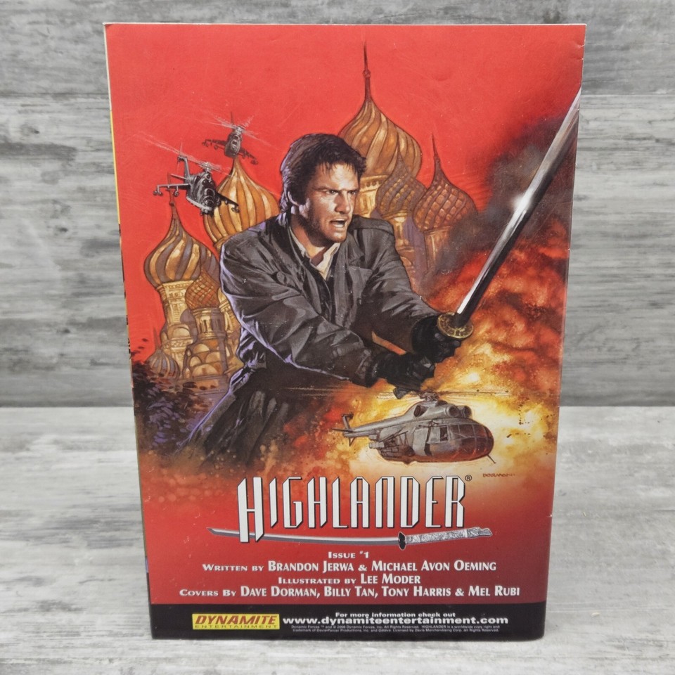 Highlander #0 Comic Book Brandon Jerwa Michael Avon Oeming Lee Moder ...