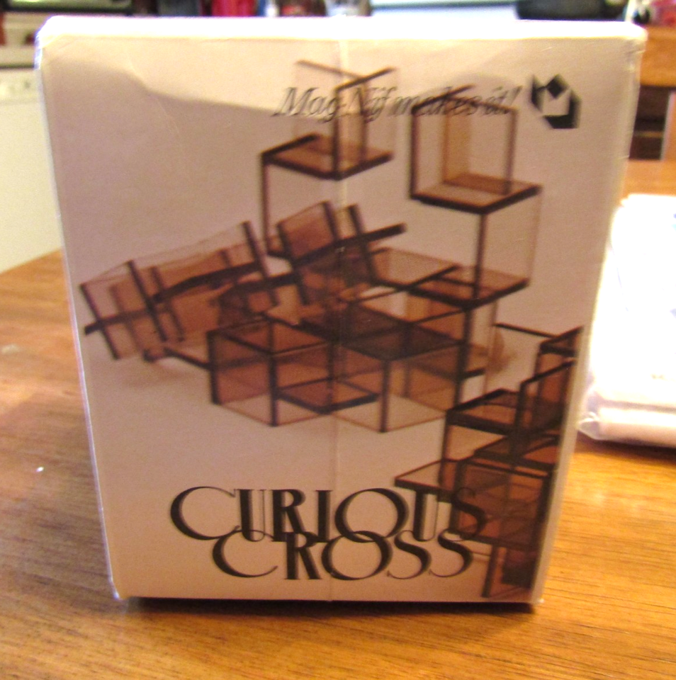 Curious Cross No 2279 Brain Teaser Puzzle Vintage 1971 MAG-NIF Inc. NIB ...