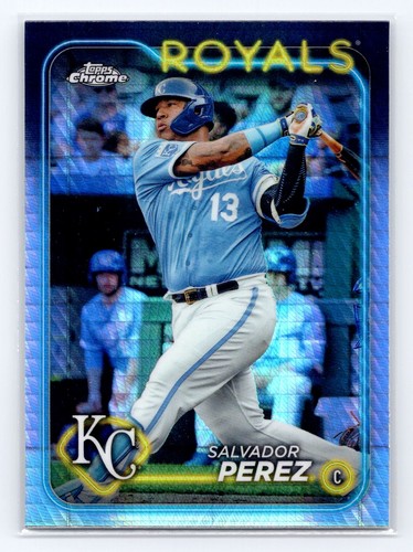 2024 Topps Chrome #117 Salvador Perez Prism Refractors | eBay
