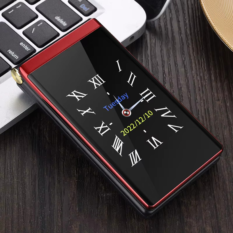 New GSM 2G 2.8inches Flip Mobile Phone Dual SIM Cards MTK Double ...