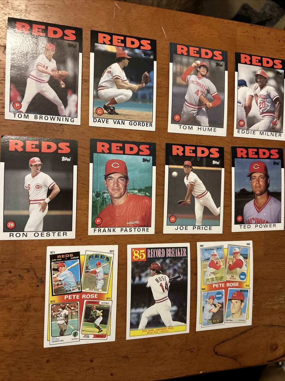 1985 Cincinnati Reds 11 Card Lot | eBay