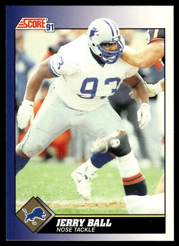 1991 Score Jerry Ball Detroit Lions #98 | eBay