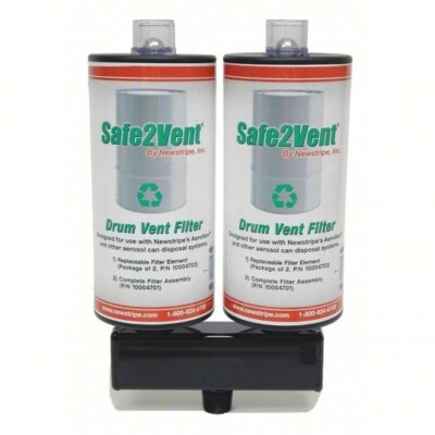 10004722 Newstripe Safe2Vent Dual Carbon Filter, for Aerosol Can ...