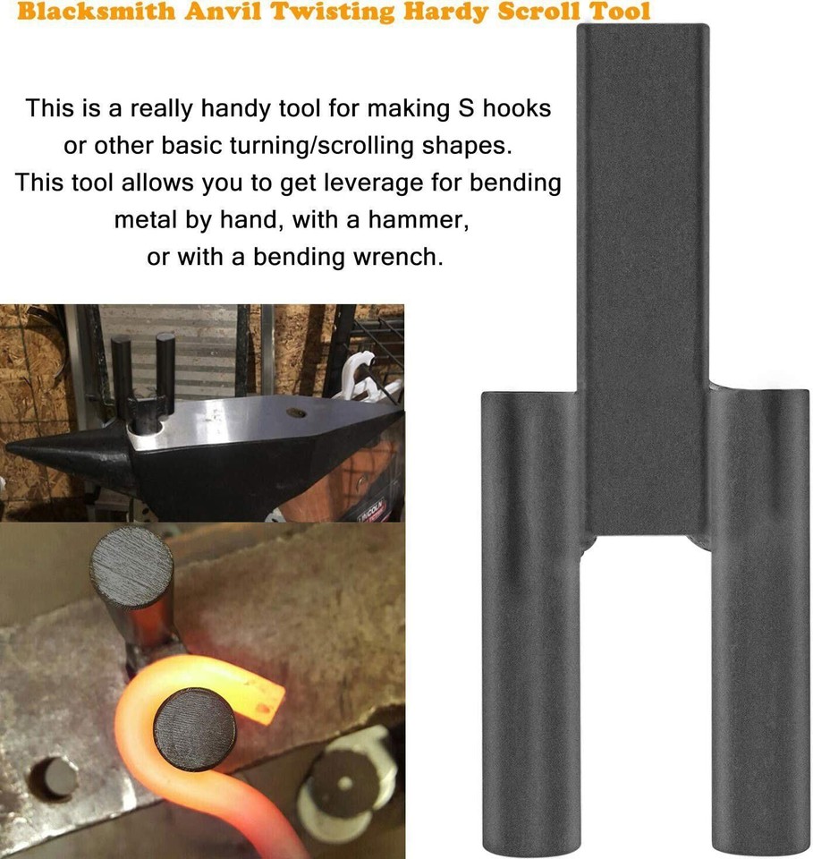 4Pcs Steel Blacksmith Forge Anvil Hardy Tool Set Fit 1inch Hardy Hole ...