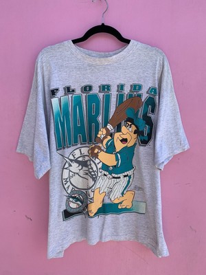 FLORIDA MARLINS FRED FLINTSTONE short sleeve ash color shirt KV28933 | eBay