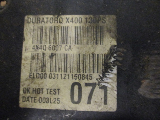 FORD MONDEO Mk3 2.0 DURATORQ TDCI DIESEL ENGINE ~ TIMING CHAIN COVER ...