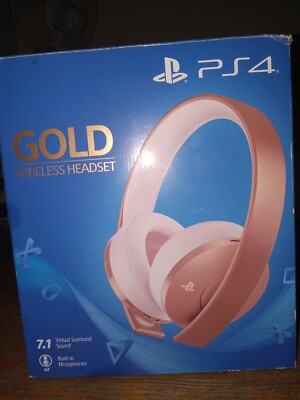Sony Playstation 4 PS4 Gold Headset Rose Gold | eBay