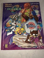 Michael Jordan in Space Jam LOOK & Find Book Kids Basketball Tune Squad ...