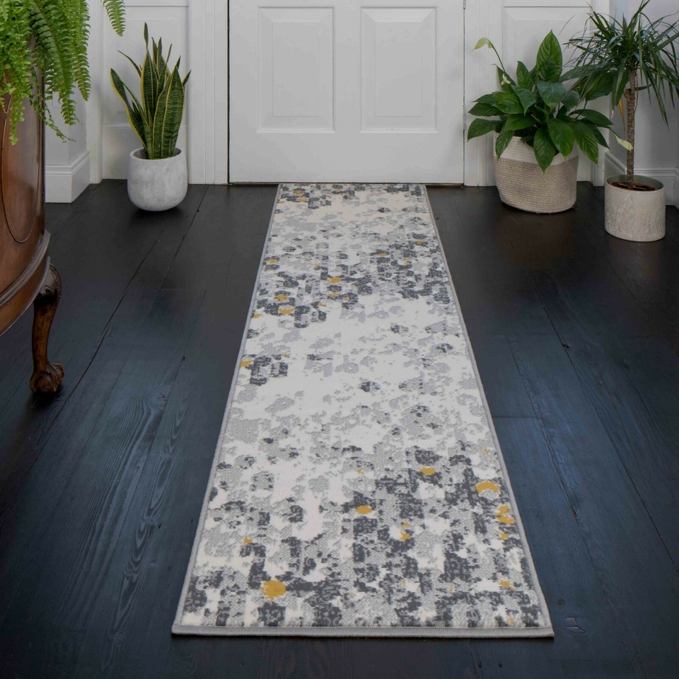 Modern Long Geometric Hallway Runner Rugs 60x240cm Narrow Hall Carpet ...