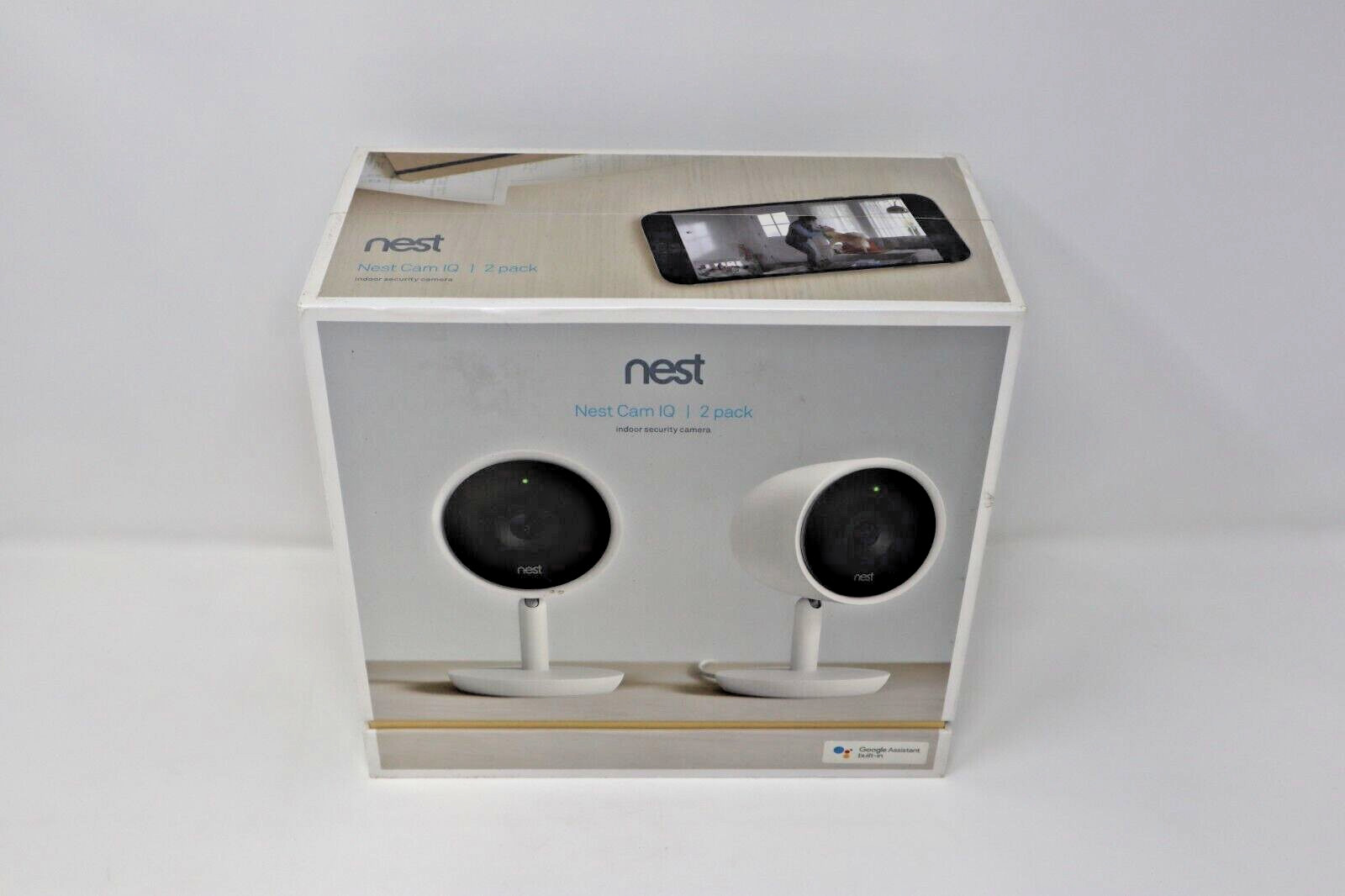 Google Nest Cam IQ Indoor Full HD Wi-Fi Home Security Camera (2-Pack)